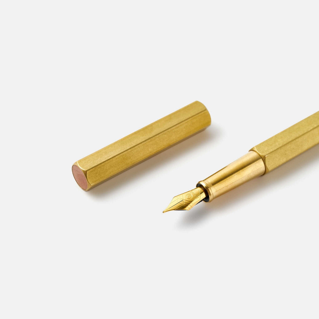 Brass Revolve Fountain Pen – The Paper Company India