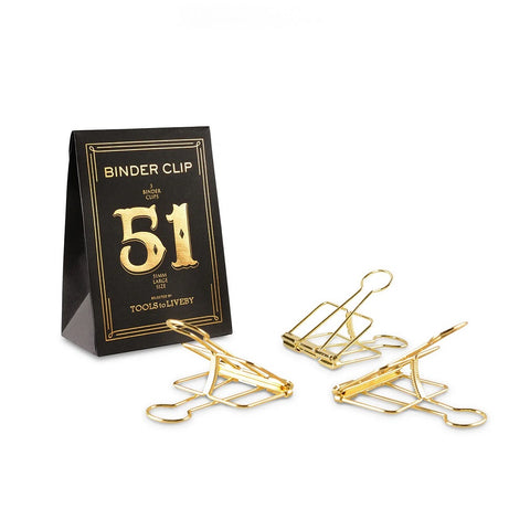 Golden Large Binder Clips – The Paper Company India