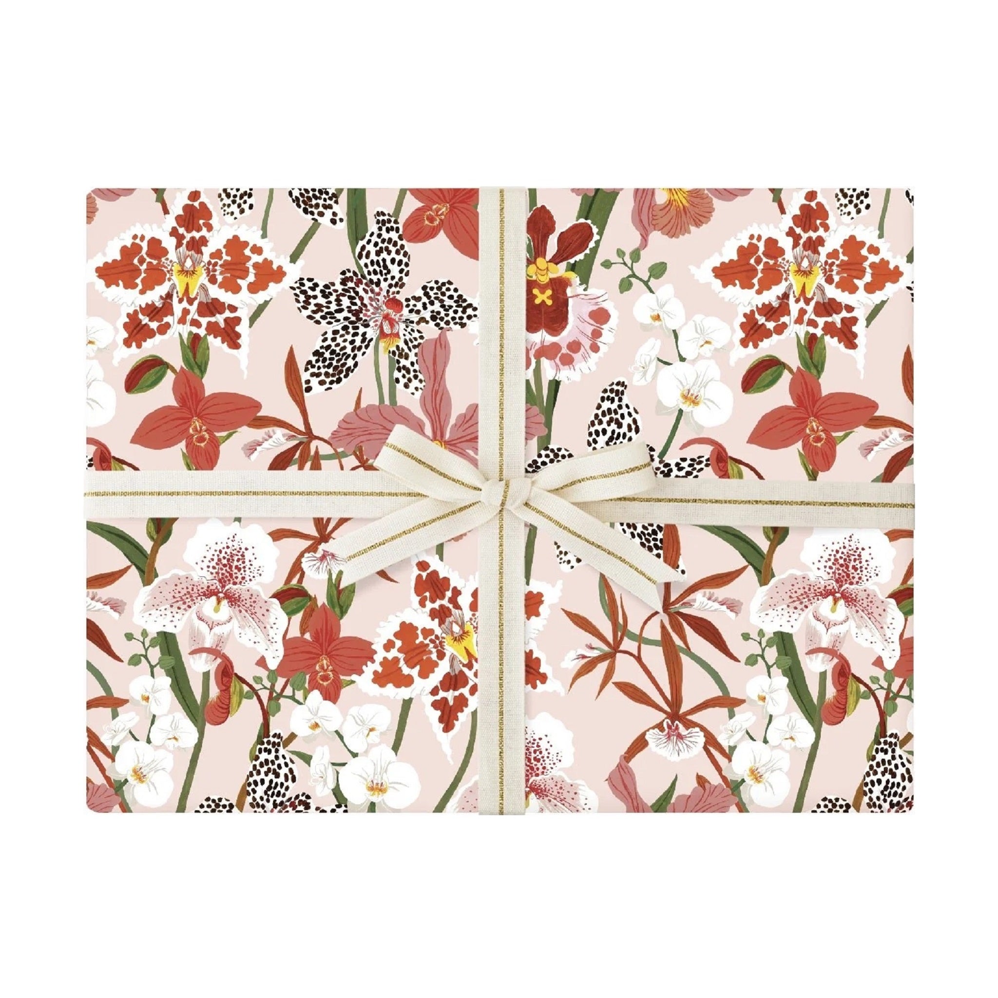 Orchids Double Sided Wrapping Sheets – The Paper Company India