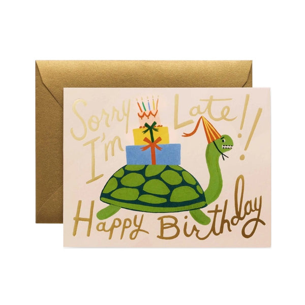 Turtle Belated Birthday Card – The Paper Company India