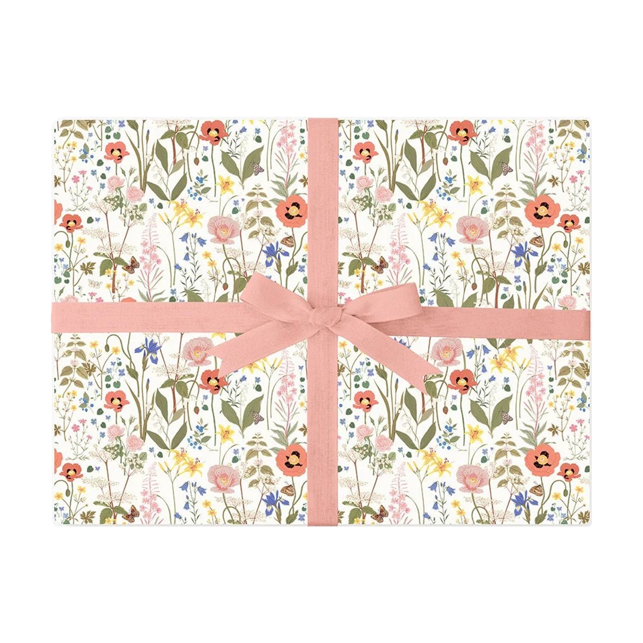 Wild Flowers Double Sided Wrapping Sheets – The Paper Company India