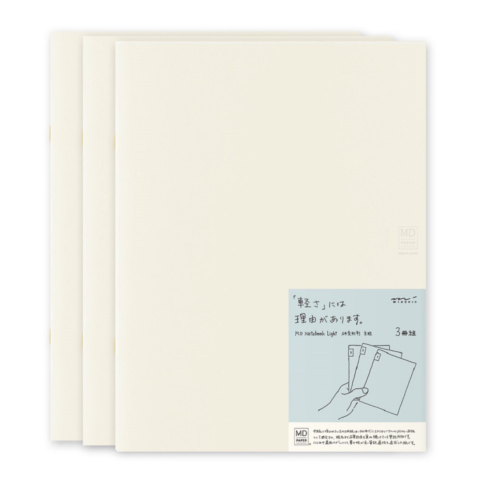 A4 Grid Notebook Set – The Paper Company India