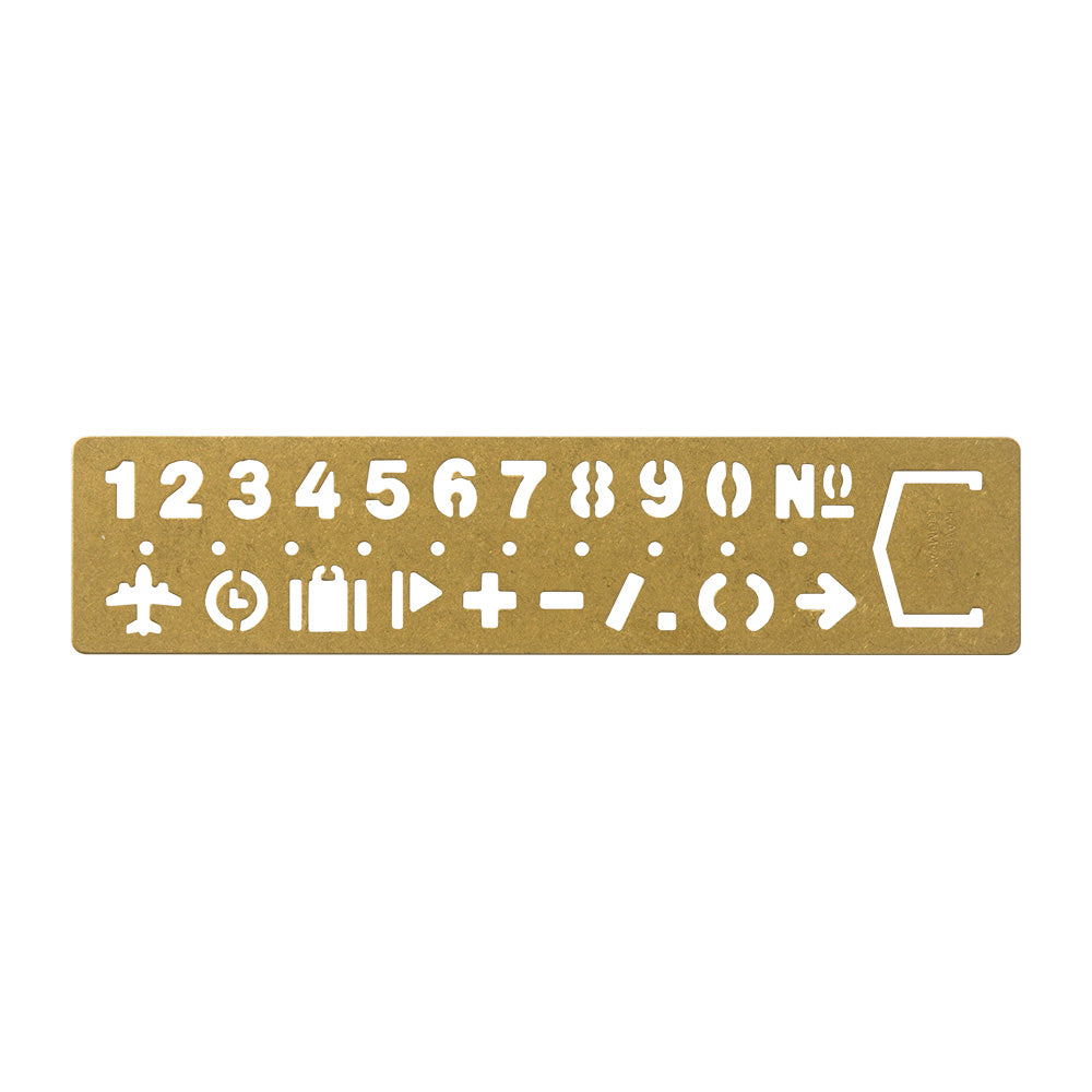 Brass Template Numbers Bookmark – The Paper Company India