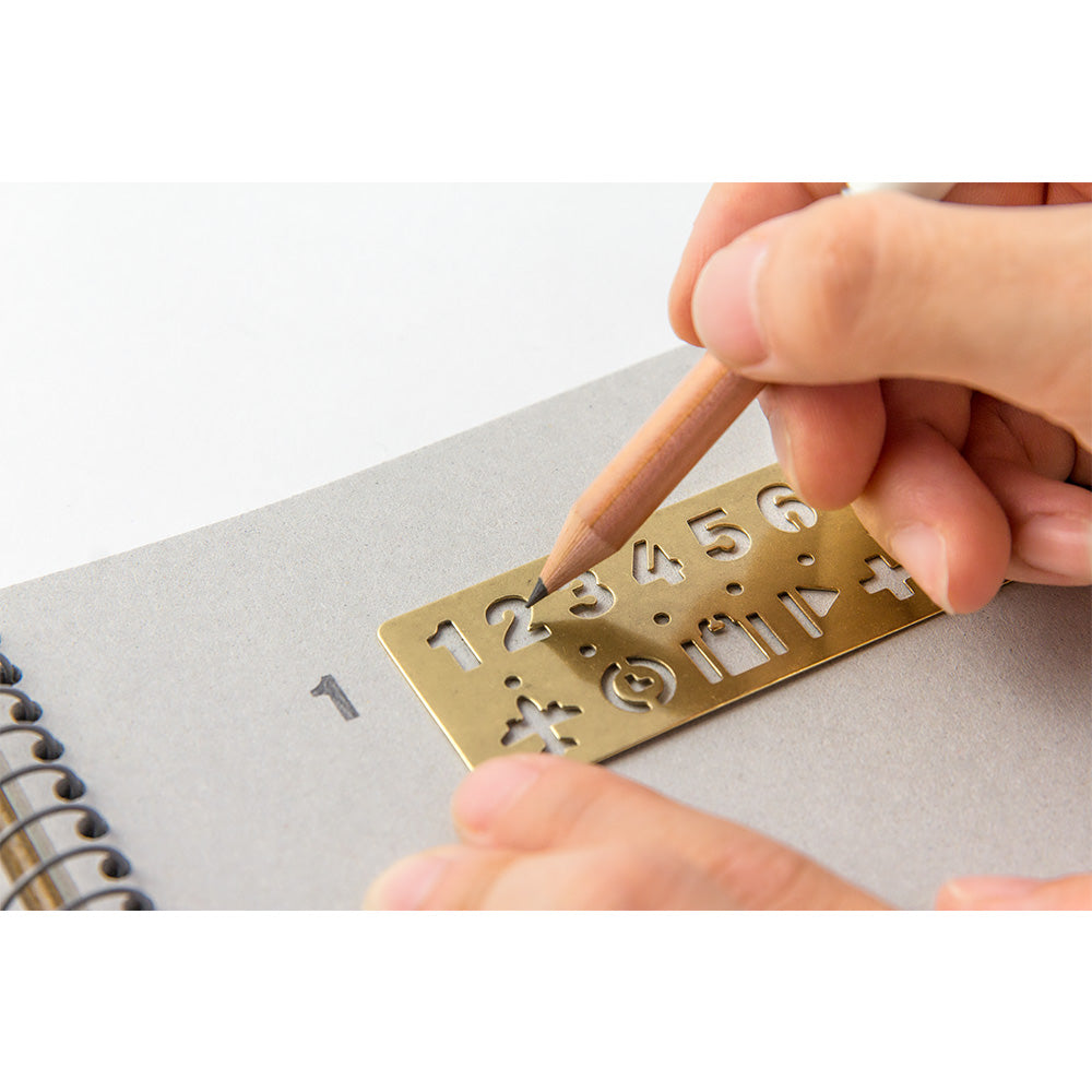 Brass Template Numbers Bookmark – The Paper Company India