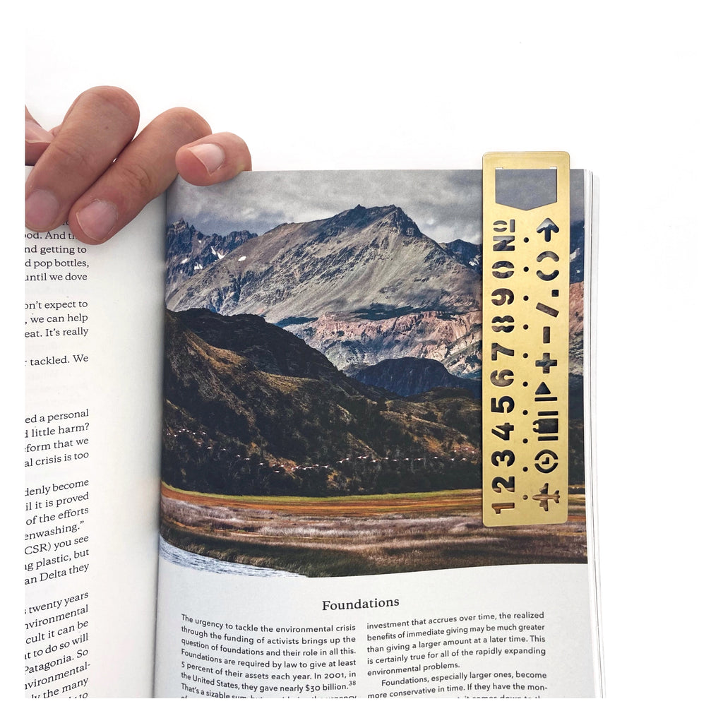 Brass Template Numbers Bookmark – The Paper Company India