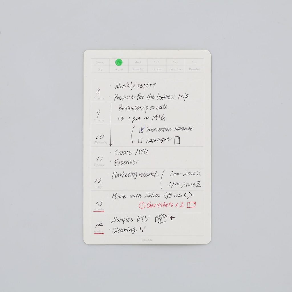 Weekly Calendar Stickers – The Paper Company India