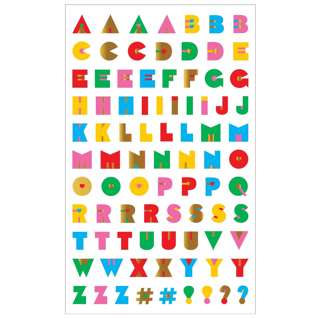 Retro Alphabet Stickers – The Paper Company India