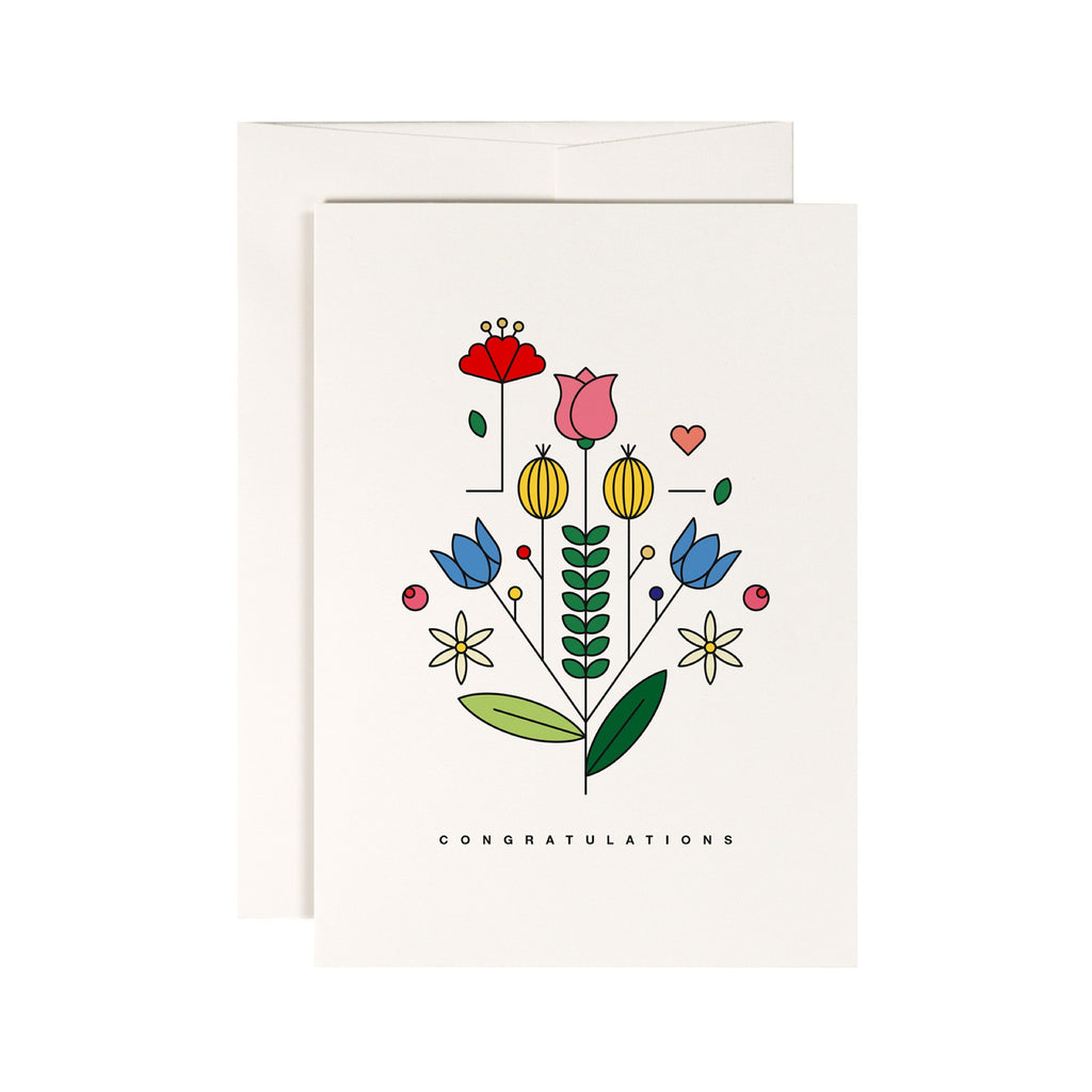 Summer Blossom Congratulations Card – The Paper Company India